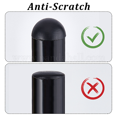 Wholesale GORGECRAFT 20 Pieces 1In Round Plastic Plugs Black End Caps ...