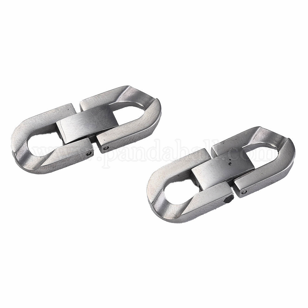 Wholesale Non-Tarnish 304 Stainless Steel Fold Over Clasps - Pandahall.com
