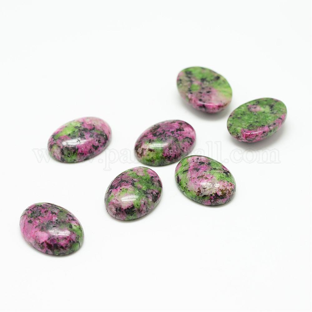 Wholesale Synthetic Ruby in Zoisite Gemstone Cabochons - Pandahall.com