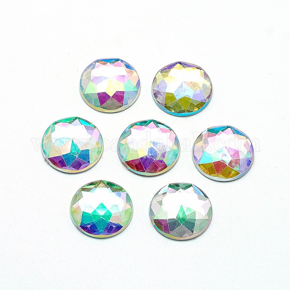 Wholesale Acrylic Rhinestone Flat Back Cabochons - Pandahall.com