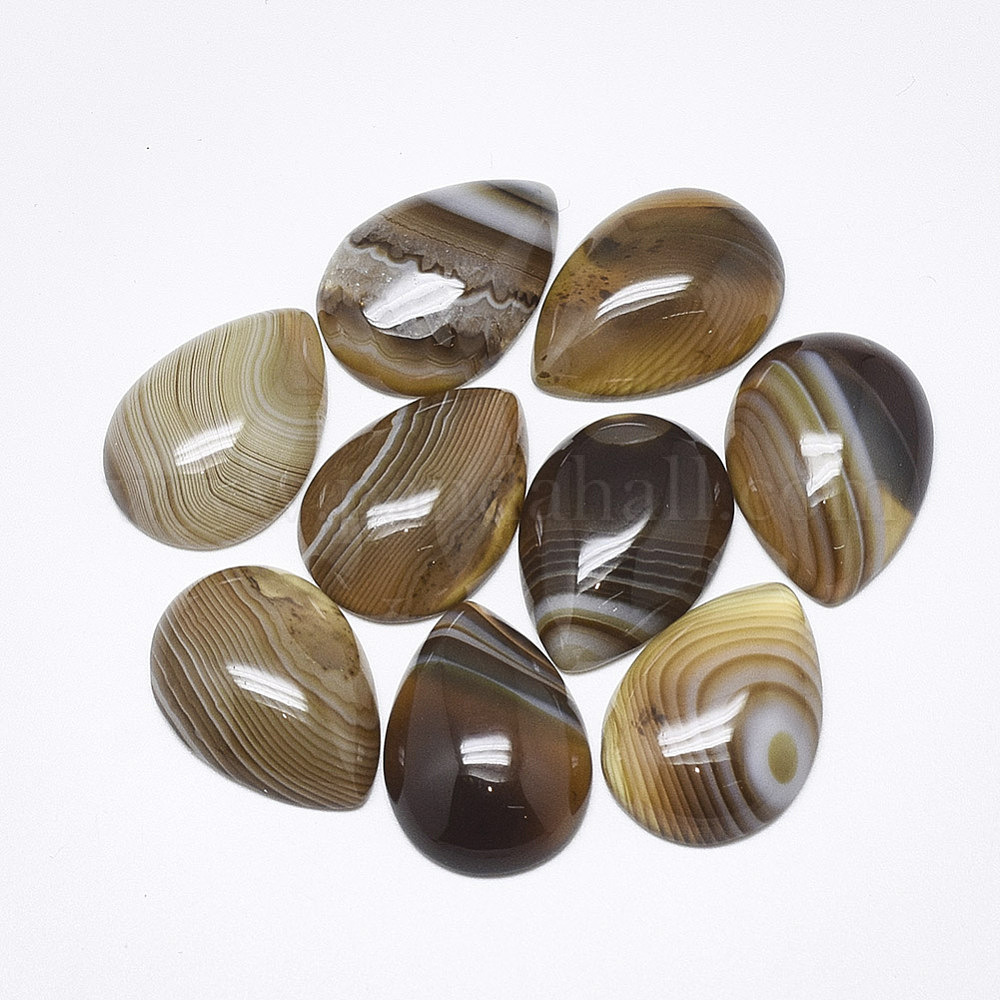 Cabochons en agate naturelle / agate rayée en gros pour création de ...